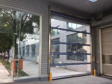 China Sectional Full View Aluminum Garage Doors For Villa Exterior Insulated Remote Control for sale