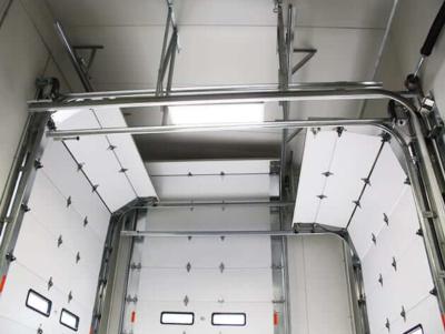 China 50mm-80mm Insulated Sectional Garage Door Weatherstripping Vinyl Or Brush Vertical Lift for sale