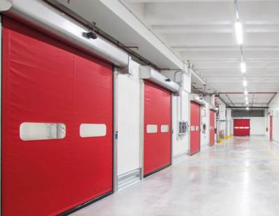 China Wind Resistance High Speed Spiral Door 0.8m/S Hot Spiral Thermal Insulation Shutter Door for sale
