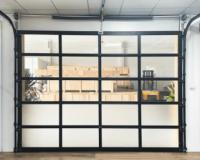 China High Safety Aluminum Sectional Door With Insulation Automatic Glass Garage Door for sale