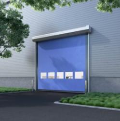 China High Speed Spiral PVC Zipper Door Metal Roller Shutter Door With Insulation for sale