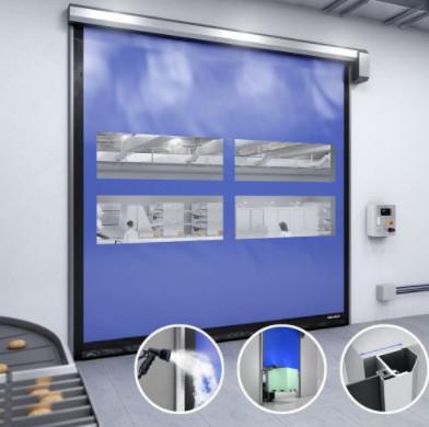 China High Speed Rapid Roller PVC Door For Noise Reduction Fast Roller Shutter for sale