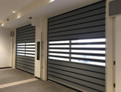 China 380V High Speed Spiral Door 50hz Remote Control 0.75KW Aluminum Rolling Shutter Door for sale