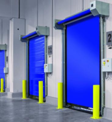 China Customizable Pvc Rapid Roller Doors Exterior Automatic High Speed Folding Stacking for sale