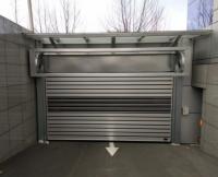 China Aluminum Transparent High Speed Spiral Door Roller Shutter Safety And Efficiency for sale