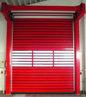 China Aluminum High Speed Spiral Door Transparent 0.8m/S Closing Speed for sale