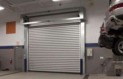 China Exterior Fast Aluminum Rolling High Speed Spiral Door Power Supply 220V/50HZ Long Lasting for sale