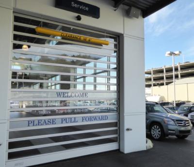 China Wind Resistance ≤2.0KN/m2 high speed spiral door Air Permeability ≤2.0m3/ m2.s for sale