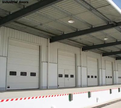 China Powder Coated Insulated Sectional Doors Customized Color Fast for sale
