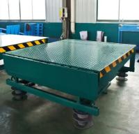 China Stationary Hydraulic Workshop Automatic Dock Plate Dock Door Levelers 25000-40000LBS Safe Design With Safety Curbs for sale