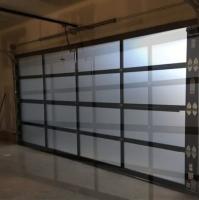 China Modern Aluminum Sectional Door Manual Or Automatic Sound Insulation White/Brown/Grey/Black Panel for sale