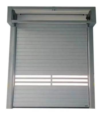 China Aluminum Alloy High Speed Spiral Door With Photoelectric Sensor 220V/50HZ Power Supply For Workshop With Finished Surface for sale