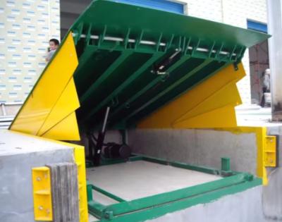 China Powder Coated Loading Dock Leveler Safety Chains 10 000-20 000 Lbs Mechanical Installation Hydraulic Dock Platform for sale