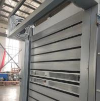 China Aluminum Alloy 0.8m/s Closing Speed Metal Fast Overhead High Speed Rolling Door for sale