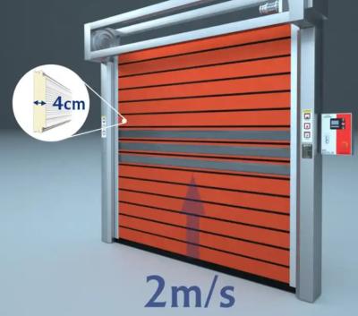 China PLC Controlled Spiral Overhead Door Automatic Exterior Commercial Aluminum for sale