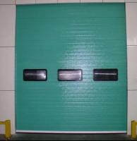 China Steel Insulated Sectional Doors With Polyurethane Foam Insulation And Customizable Colors Industrial Automatic Overhead for sale