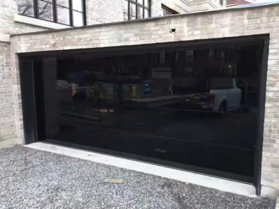 China Manual Or Automatic Water Tightness Class 3 Transparent Garage Door Glass Sectional Garage Door Custom for sale