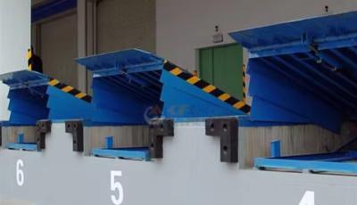 China Electric Loading Dock Leveler with 10 000-20 000 Lbs Capacity Powder Coated Finish and Enhanced Safety for sale