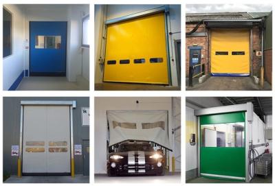 China Heavy Duty Steel Structure Rapid Roller Zipper Doors with Thermal Insulation Automatic PVC Fabric Flexible for sale