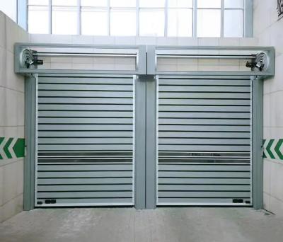 China PLC Controlled Speed Spiral Door with 0.8m/s Opening and Closing Speeds at 220V/50HZ Customized for sale