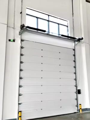 China Steel Insulated Overhead Sectional Door with Security Lock Wind Resistant Design and Noise Reducing for sale