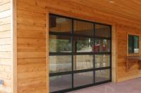 China Modern Double Glazing Aluminum Sectional Door with Manual Or Automatic Opening Glass Garage Doors for sale