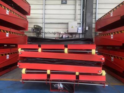 China Customizable Electric Hydraulic Loading Dock Leveler Safety Chain Powder Coated Finish for sale