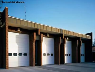 China Noise Reducing Steel Overhead Sectional Door with Powder Coated Finish Industrial Insulated Doors for sale