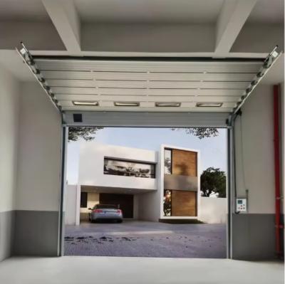 China Powder Coated White Overhead Sectional Door Secure Foam Filled Double Skinned Panel Automatic for sale