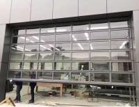 China Modern Aluminum Sectional Door in Various Colors with Double Glazing Glass 9x8 9x7 16x7 Modern overhead full view for sale