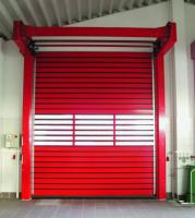 China 220V/50HZ Safety Photoelectric Sensor Speed Spiral Door -20℃~ 50℃ Opening Wind Resistance Aluminum Rigid High Speed Door for sale