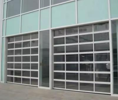 China Powder Coated Aluminum Sectional Door with Double Glazing Excellent Insulation Direct Sells Sectional Door for sale