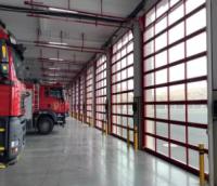 China Water Tight Class 3 Sectional Garage Door Aluminum Alloy Black Powder Coating for sale