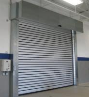 China Commercial Sectional Overhead Doors Safety Edge Steel Automatic Formed For Fire Station for sale