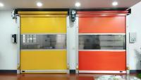 China Silent Durable High Speed PVC Roll Up Rapid Shutter Garage Door Customized Aluminum Alloy Exterior Door for sale