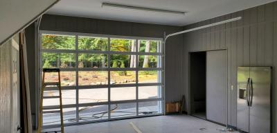 China Glass Aluminum Sectional Garage Door With Insulation Custom Made Modern for sale