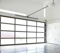 China Excellent Insulation Water Tightness Class 3 Transparent Glass Sectional Garage Door Modern Design Style for sale