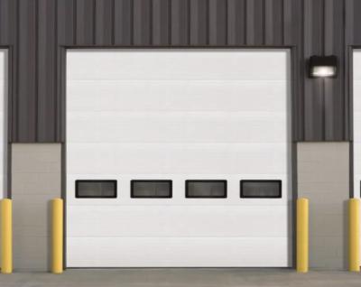 China Fire Station Industrial Sectional Doors With Wind-resistant And Automatic Formed Technology for sale