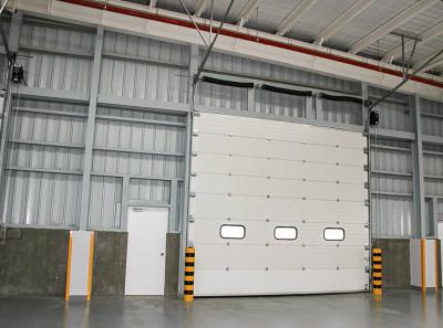 China Commercial Sectional Doors With 50mm-80mm Thickness Insulated Panels And Durable Steel Construction for sale