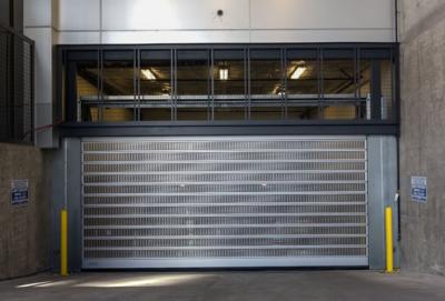 China Aluminum Transparent High Speed Spiral Door Power Supply 220V/50HZ For Warehouse for sale