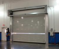 China Aluminum Transparent High Speed Spiral Door Safety Efficiency for sale