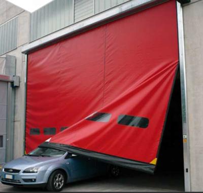 China Noiseproofed Rapid Roller Doors with Thermal Insulation Warehouse Fast Repair High Speed Zipper PVC Door for sale