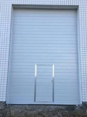 China Aluminum Threshold Sectional Overhead Door 50mm-80mm Thickness Insulated Custom Insulated Flap Vertical Lift Panel Used for sale