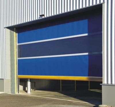 China High Speed PVC Roll Up Rapid Shutter Door 304 Stainless Steel Material Manual Operation Insulation for sale