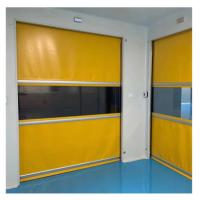 China Fabric Insulated Curtain High Speed PVC Roll Up Rapid Shutter Door 304 Stainless Steel Material Safety Weather Resistance for sale