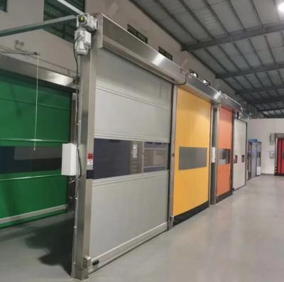 China High Speed PVC Roll Up Rapid Shutter Door 304 Stainless Steel Material Ideal Solution For Insulated Storage Spaces for sale