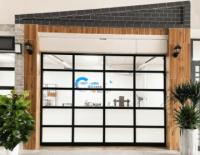 China Water Tightness Class 3 Transparent Glass Sectional Garage Door Noise Free for sale