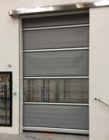 China Customized High Speed PVC Roll Up Rapid Shutter Zipper Door 304 Stainless Steel Material For Safety for sale