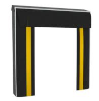 China Low Maintenance PVC Plastic Rubber Adjustable Loading System Dock Door Shelter For Loading Convenience for sale