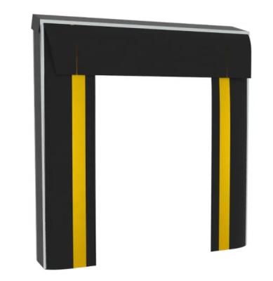 China Low Maintenance PVC Plastic Rubber Adjustable Loading System Dock Door Shelter For Loading Convenience for sale